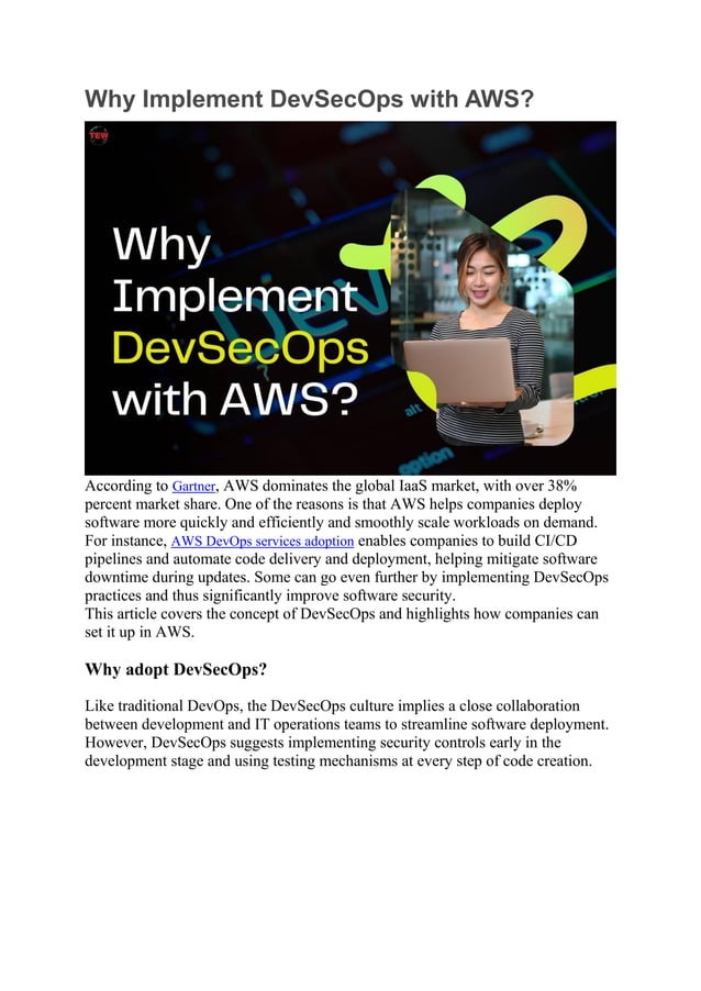 Why Implement DevSecOps with AWS? | The Enterprise World | PDF