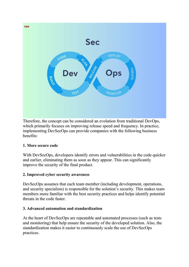 Why Implement DevSecOps with AWS? | The Enterprise World | PDF