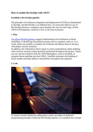 Why Implement DevSecOps with AWS? | The Enterprise World | PDF