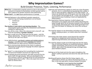 Why improvisational technique | PPT