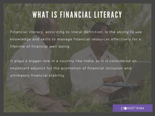 Why India needs to work on financial literacy | PDF