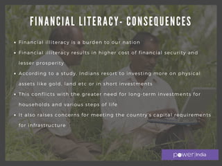 Why India needs to work on financial literacy | PDF