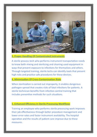 Why Infection Control Training Is Crucial For Sterile Processing ...