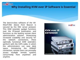 Why Installing KVM over IP Software is Essential | PPT