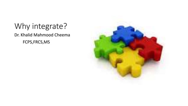 Why integrate !!! | PPTX