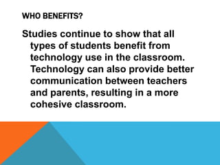 Why integrate technology in the classroom | PPT