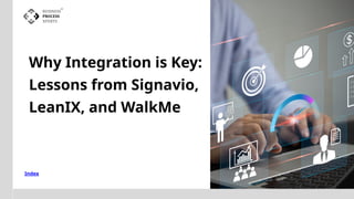 Why Integration Is Key: Lessons from Signavio, LeanIX, and WalkMe | PPT