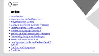 Why Integration Is Key: Lessons from Signavio, LeanIX, and WalkMe | PPTX