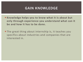 Why Internship is Important | PPTX