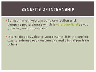 Why Internship is Important | PPTX