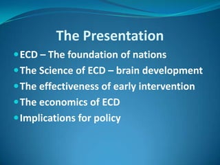 Why invest in early childhood development | PPTX