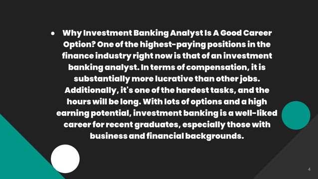 Why Investment Banking Analyst Is A Good Career Option.pptx