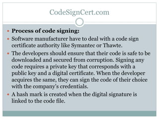 Why iOS developers requires code signing certificate.? | PPT