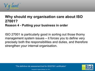 Why ISO27001 For My Organisation | PDF | Web Conferencing | Computer Software and Applications