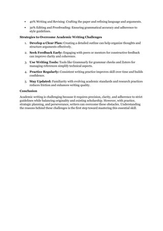 Why Is Academic Writing So Hard to Write - New Assignment Help | DOCX