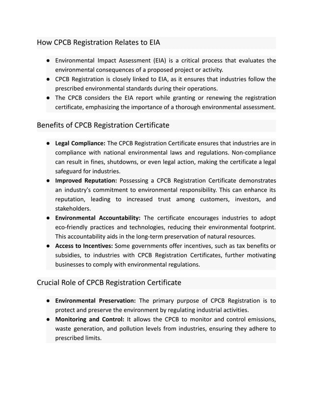 Why is a CPCB Registration Certificate Important for Industries.pdf ...