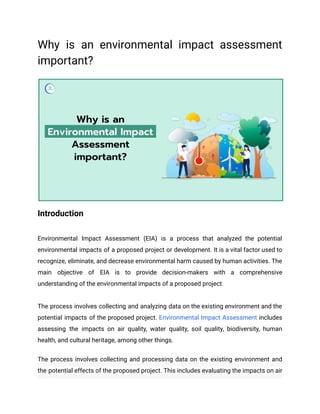 Why is an environmental impact assessment important.pdf
