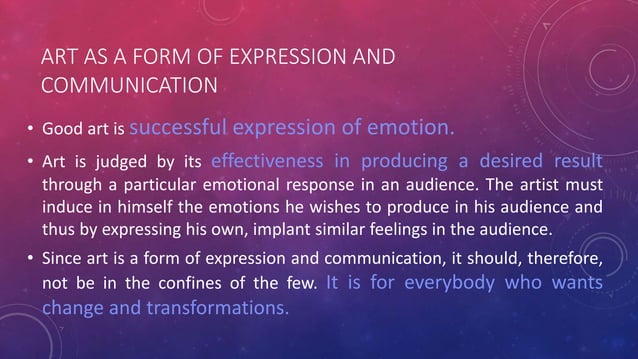 Why is art important.pptx | Modern Art | Fine Art