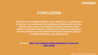Why is Audio Video Testing Crucial, and How is it Performed on Real ...