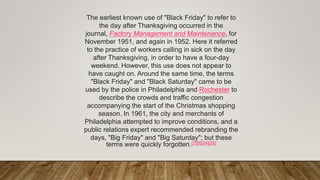 Why is black friday called black friday | PPT