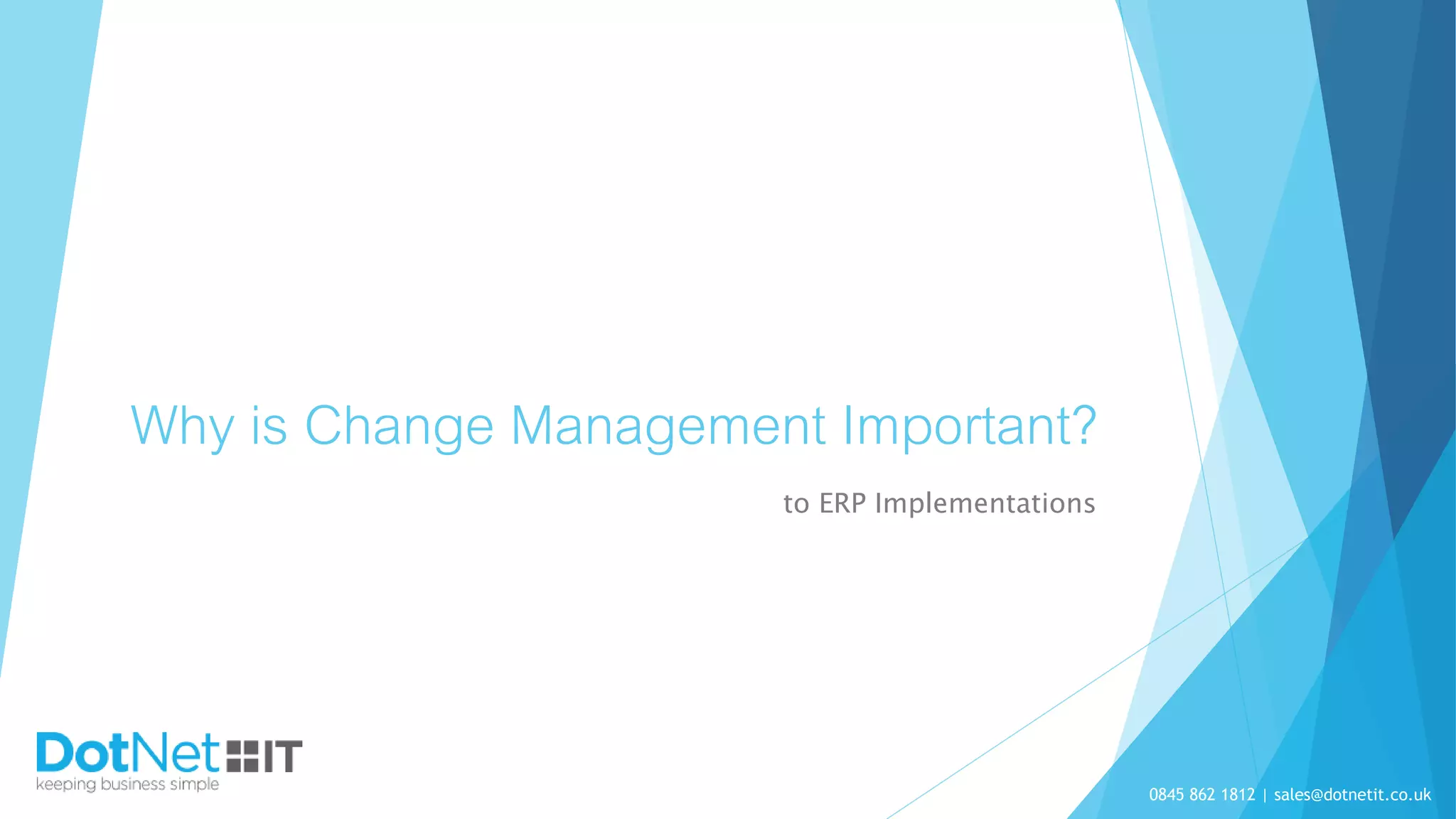 Why is change management important? | PDF