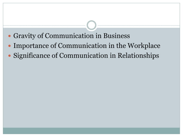 Why is communication important to human life | PPTX