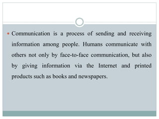 Why is communication important to human life | PPTX