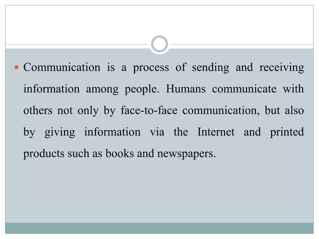 Why is communication important to human life | PPTX