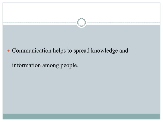 Why is communication important to human life | PPTX