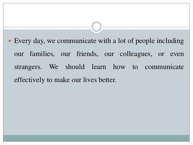 Why is communication important to human life Why is communication important to human life