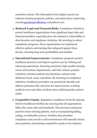 Why is compliance management important in Healthcare | PDF