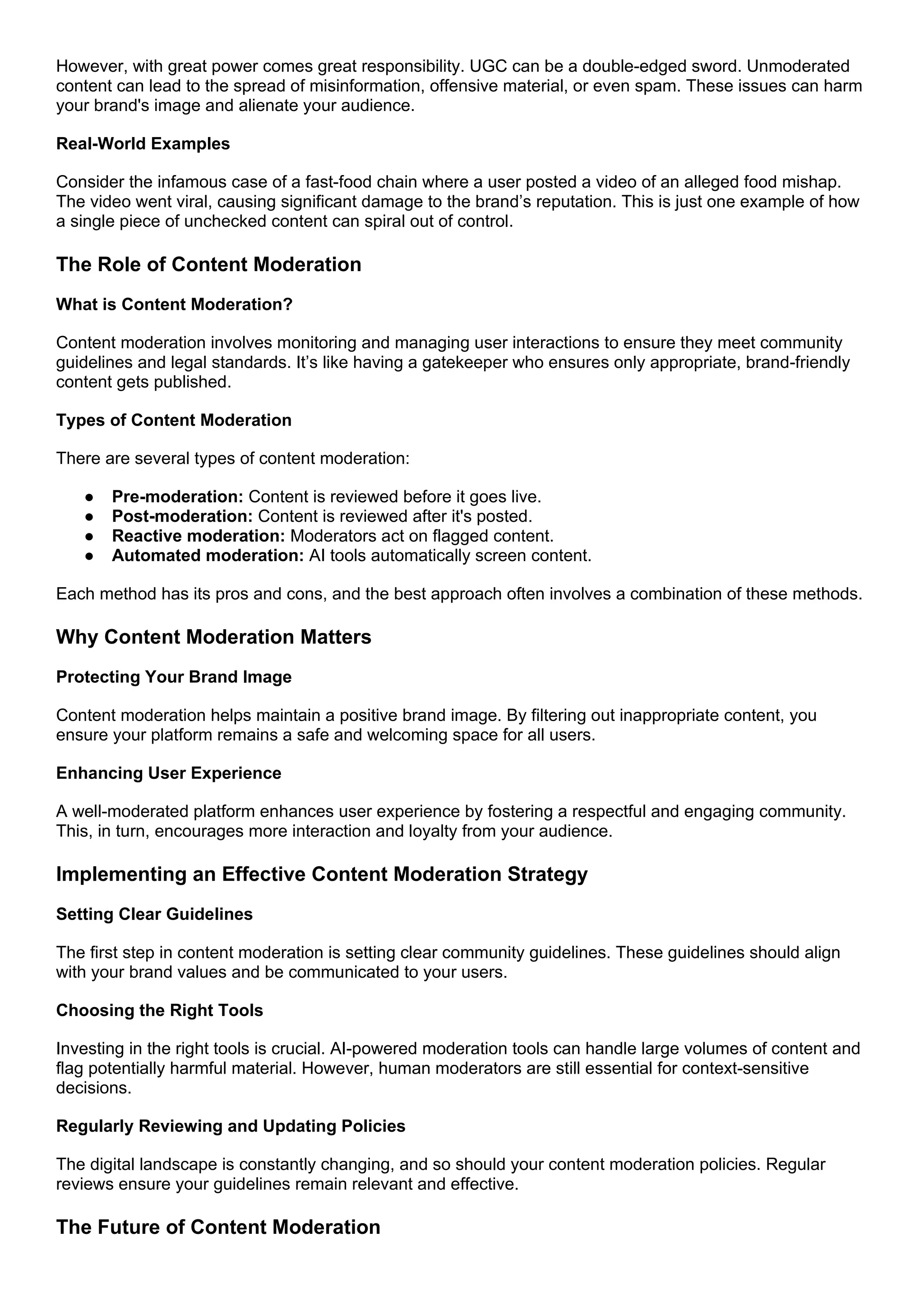 why is content moderation important for user generated campaigns.docx