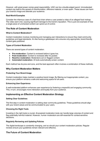 why is content moderation important for user generated campaigns.docx