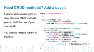 Why is crud a bad idea - focus on real scenarios | PPT