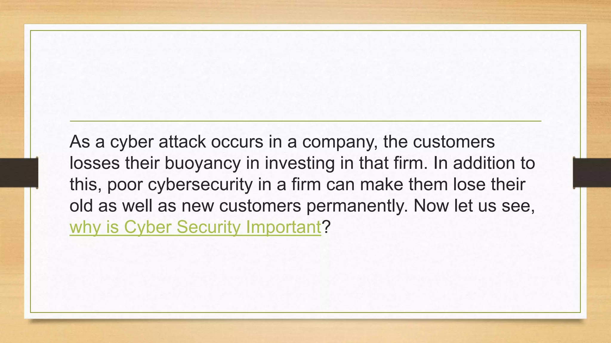 Why is Cyber Security Important - Importance of Cyber Security ...