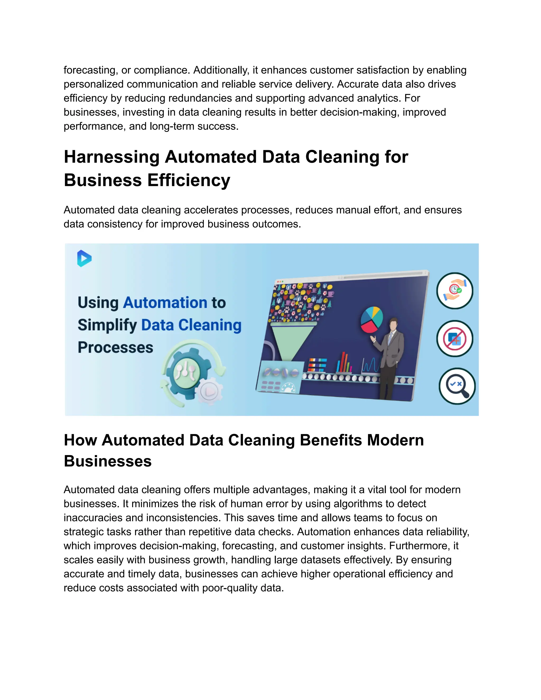 How Data Cleaning Enhances Decision-Making for Businesses | PDF