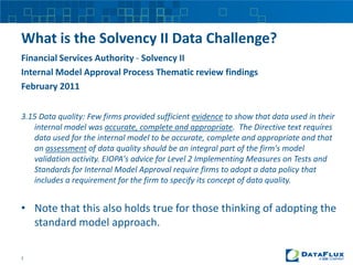 Why Data Quality is Key To Solvency II | PPTX