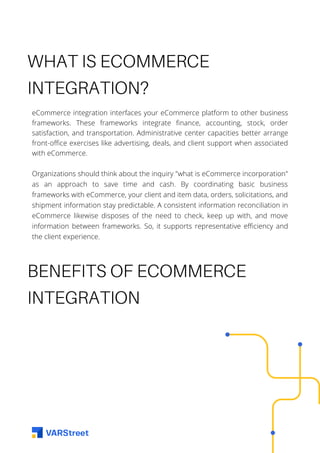 Why is Ecommerce Integration Necessary? | PDF | Web Development | Internet