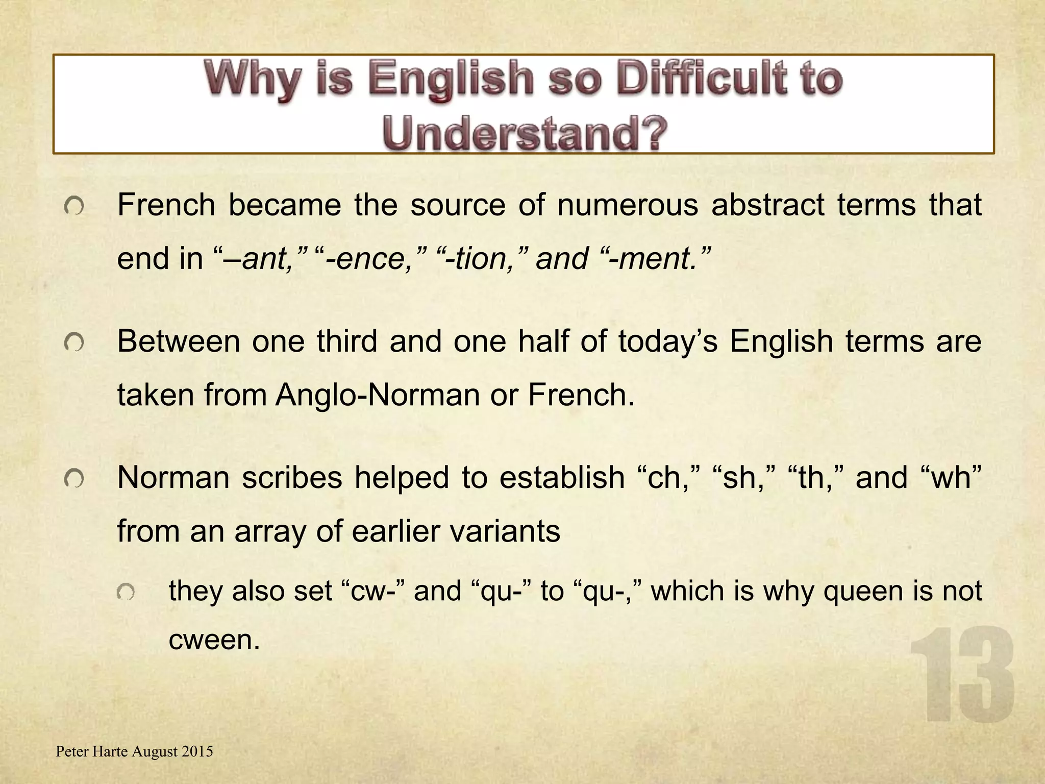 Why is English so hard to Understand? | PPTX