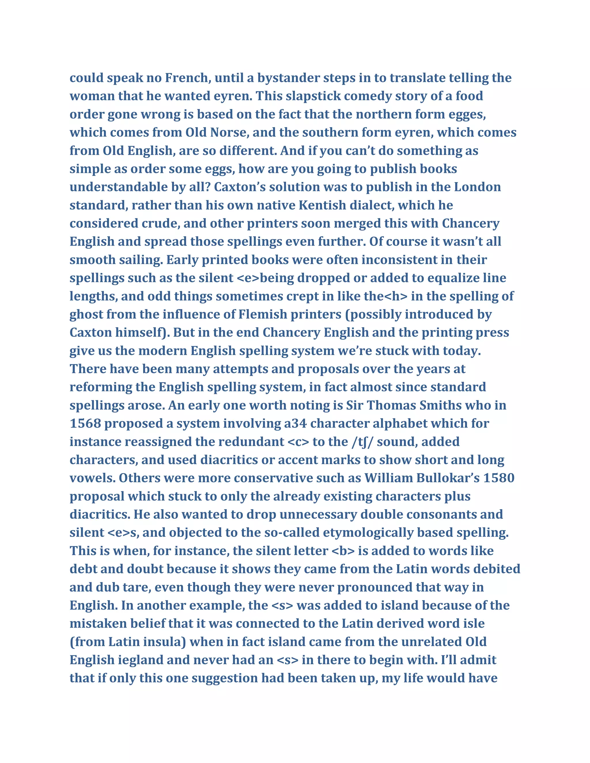 Why is english spelling so complicated | PDF