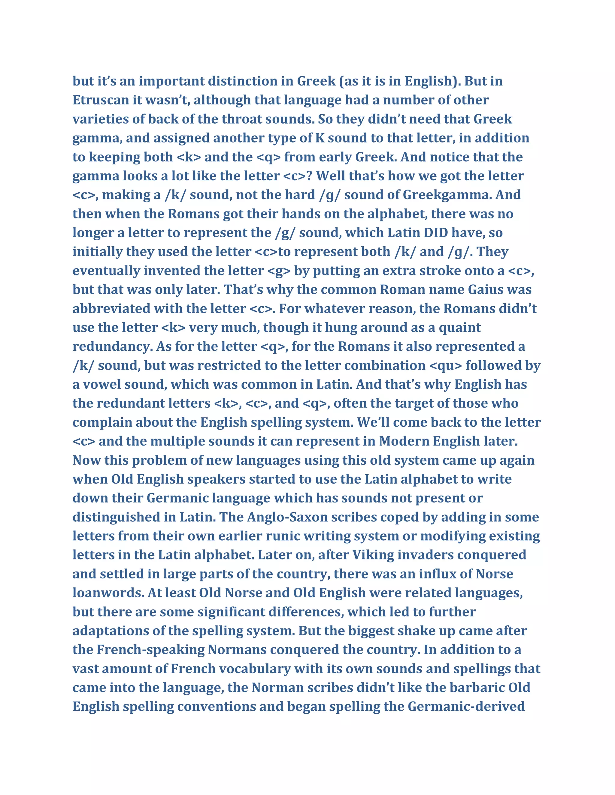 Why is english spelling so complicated | PDF