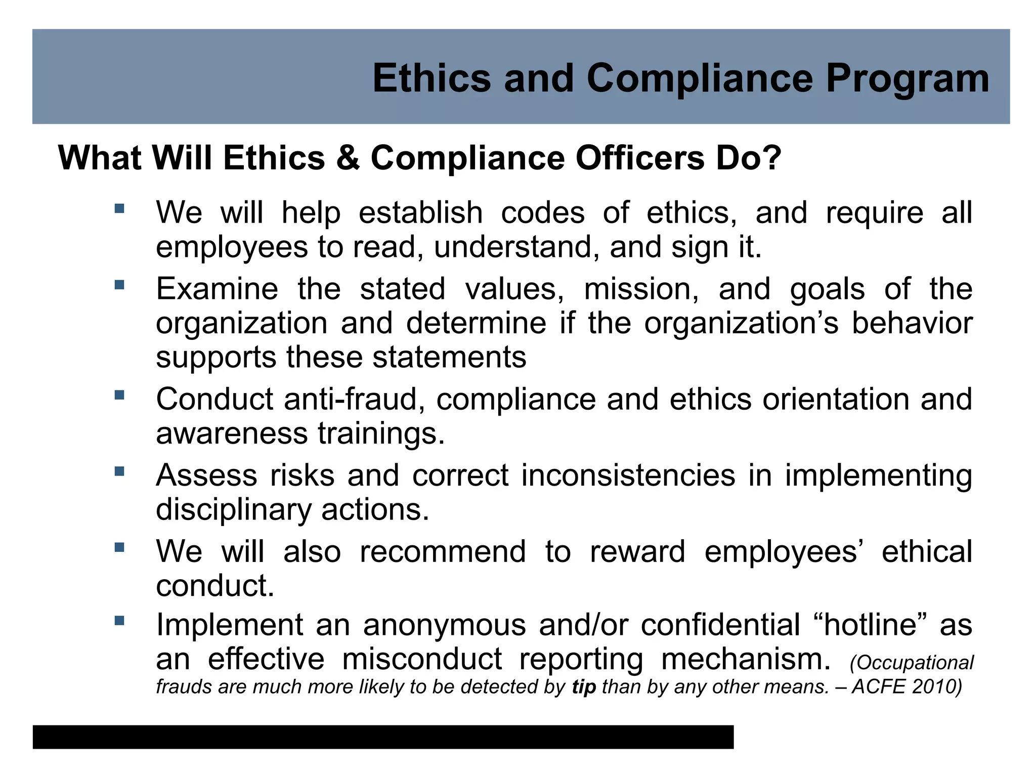 Why is Ethics and Compliance important | PPT