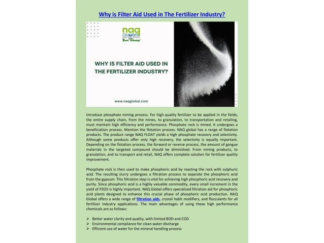 Why is Filter Aid Used in The Fertilizer Industry.pptx