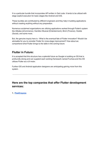 Why is flutter considered the best cross platform framework | PDF