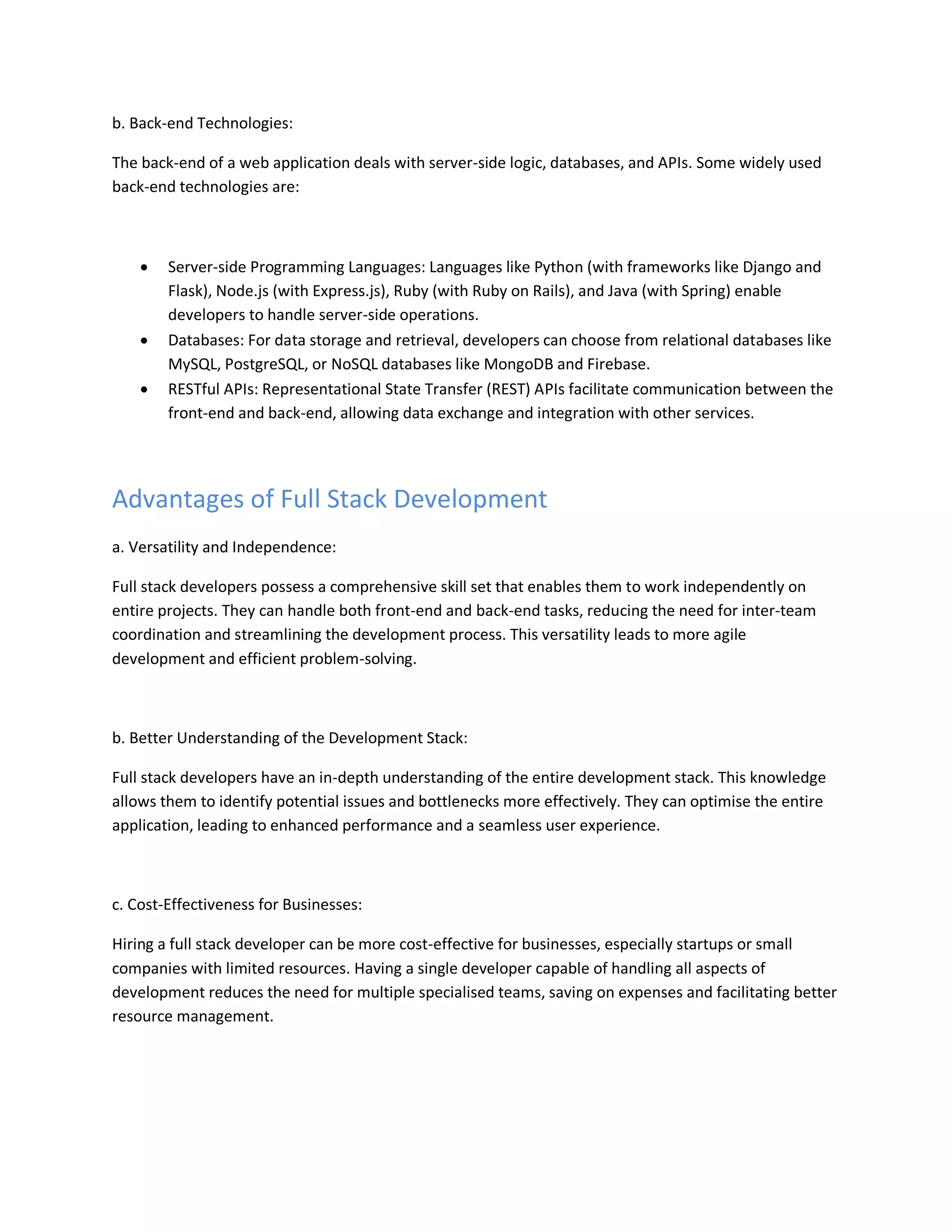 Why is Full Stack Development Becoming So Popular? | PDF