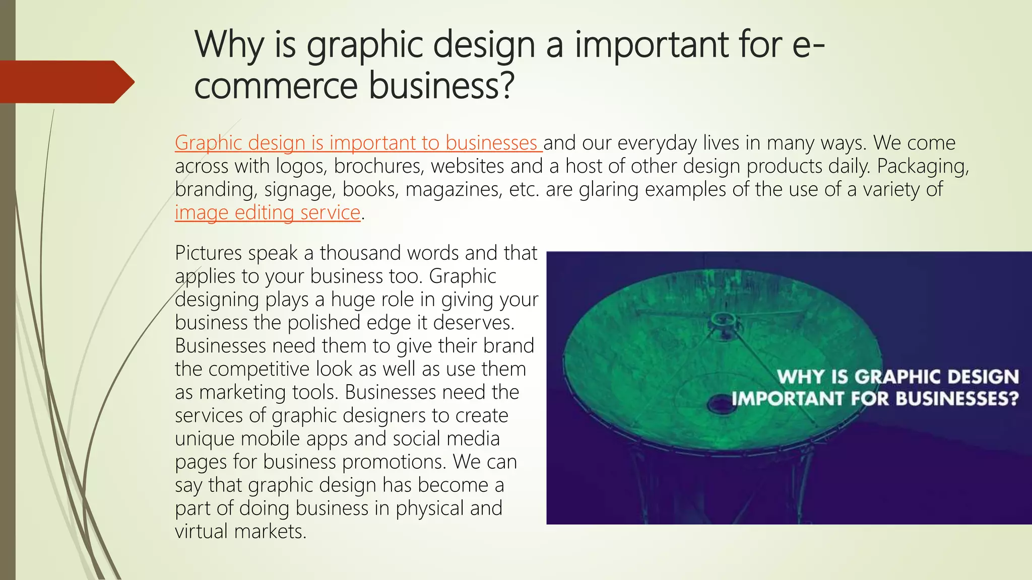 Why is graphic design important for e commerce business | PPT