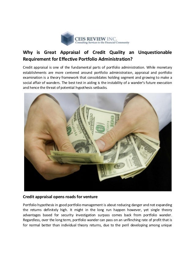 Why Is Great Appraisal Of Credit Quality An Unquestionable Requirement why-is-great-appraisal-of-credit-quality-an-unquestionable-requirement