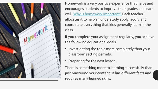 Why is homework important | PPTX