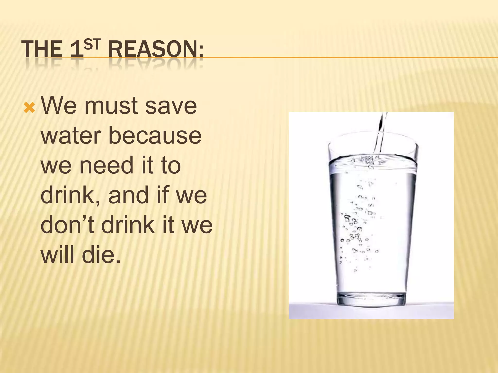 Why is important saving water | PPTX