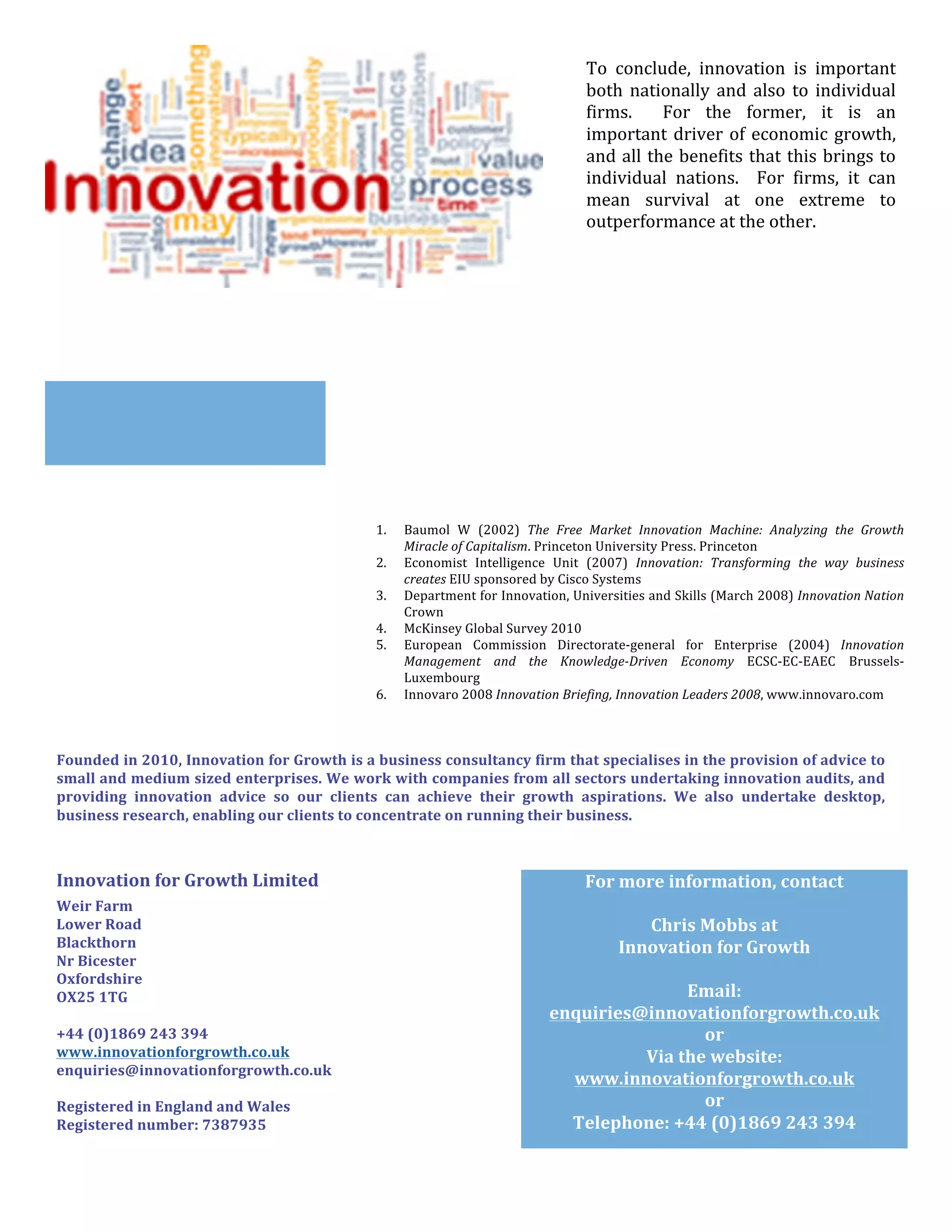 Why is Innovation Important? | PDF